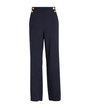 Max Mara Minimalist Loose-fit Trousers - Black