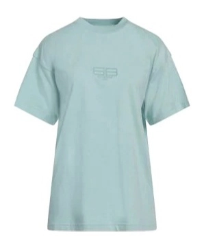 Balenciaga Solid-color Crew-neck Short-sleeved Shirt - Green