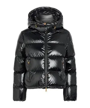Moncler Padded Hooded Nylon Jacket - Black