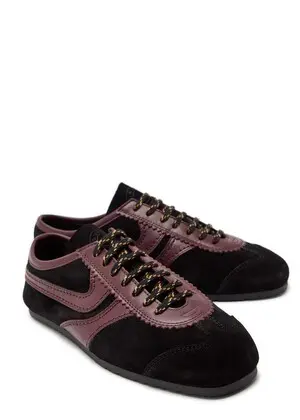 Dries Van Noten Dustin Panelled Suede Sneakers