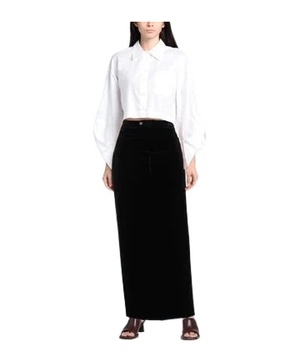 Saint Laurent Solid Color Velvet Dress - Black