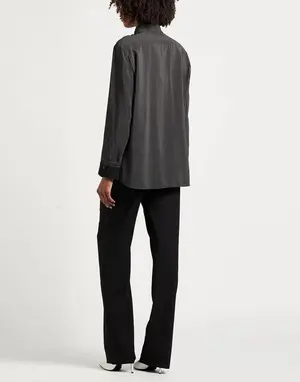 Saint Laurent Striped Long Sleeve Shirt