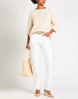 Max Mara Tweed Knit Top