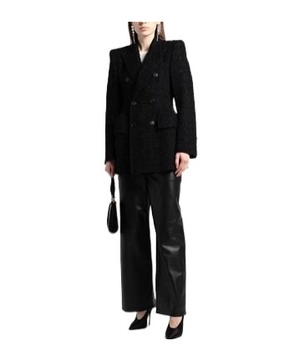 Balenciaga Double-breasted Metallic Blazer
