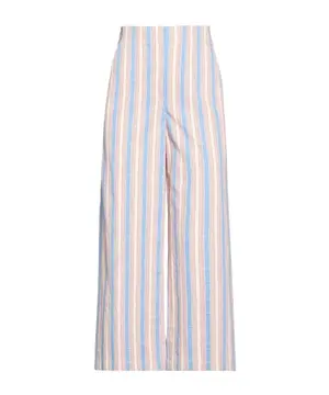 Tory Burch Striped Wide-leg Cropped Trousers