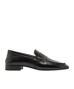 Dries Van Noten Square-toe Leather Loafers