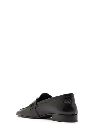 Dries Van Noten Square-toe Leather Loafers