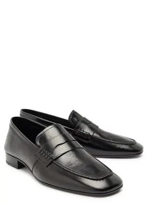 Dries Van Noten Square-toe Leather Loafers