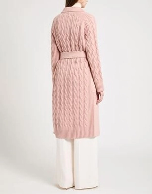 Max Mara Stylish Minimalist Long Belted Coat