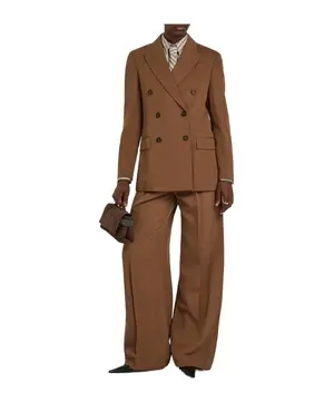 Brunello Cucinelli Double-breasted Wool-blend Blazer