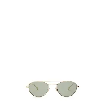 Saint Laurent Round Frame Metal Sunglasses