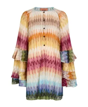 Missoni Chevron Fine-knit Mini Dress