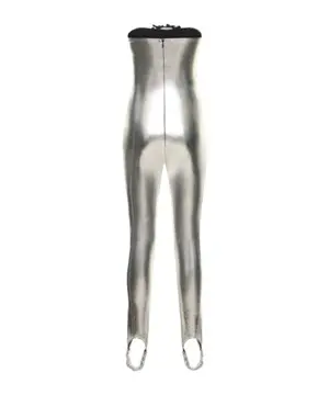 Giuseppe Di Morabito Strapless Jumpsuit With Floral Applique