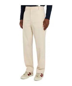 Moncler Straight-leg Stretch-cotton Trousers - Nude
