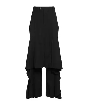 Balenciaga Asymmetric Twill Midi Skirt