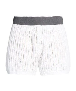 Brunello Cucinelli Solid Color Knitted Shorts - White