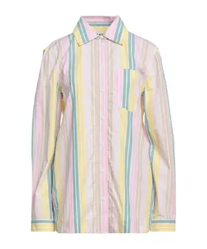 GANNI Striped Long-sleeved Shirt