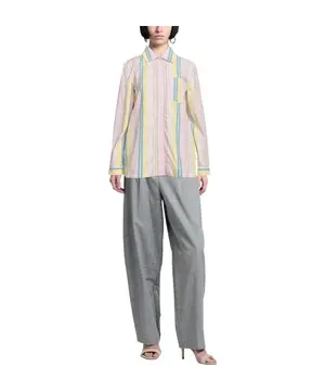 GANNI Striped Long-sleeved Shirt