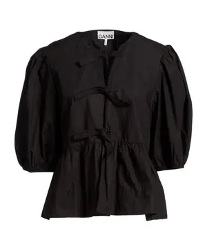 GANNI Simple Ruffled Blouse