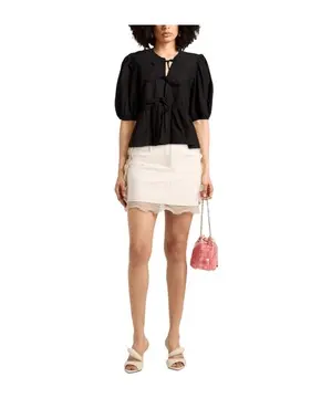 GANNI Simple Ruffled Blouse