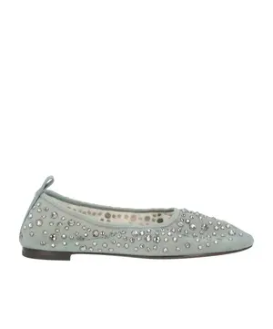 Tory Burch Embellished Ballet Flats - Gray