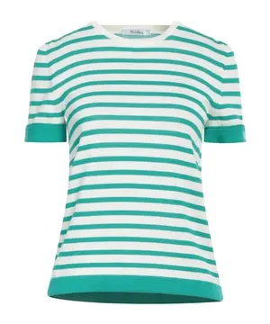 Max Mara Striped Short-sleeve Knitted Top