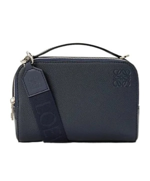 Loewe Mini Crossbody Camera Bag In Soft Grained Calfskin - Black