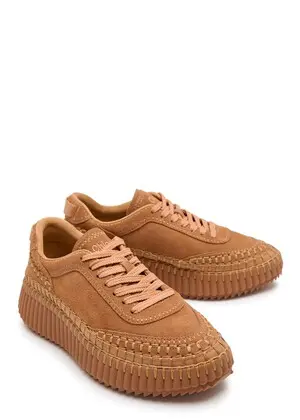 Chloé Panelled Suede Sneakers