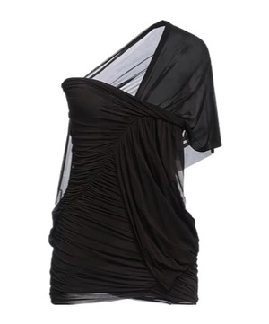 Rick Owens One-shoulder Draped Top