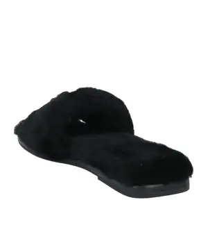 Tory Burch Shearling Lined Leather Slippers