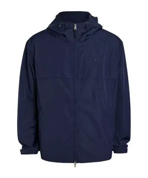 Polo Ralph Lauren Logo-embroidered Hooded Shell Jacket - Black