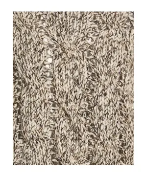 Brunello Cucinelli Grey Turtleneck Long Sleeve Sweater With Sequins