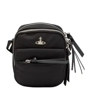 VIVIENNE WESTWOOD Eton Woven Cross-body Bag - Black