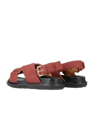 Marni Simple Solid Color Flat Sandals