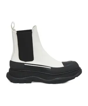 Alexander Mcqueen Textured Boots For Men