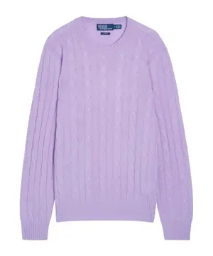 Polo Ralph Lauren Cable-knit Cashmere Jumper - Purple
