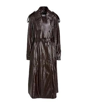 Sportmax Single-breasted Trench Coat - Black