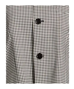 Marni Gingham Checkered Jacket With Drawstring Detail