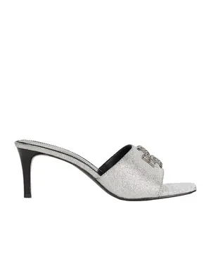 Tory Burch Sequin Embellished Stiletto Heel Slide Sandals