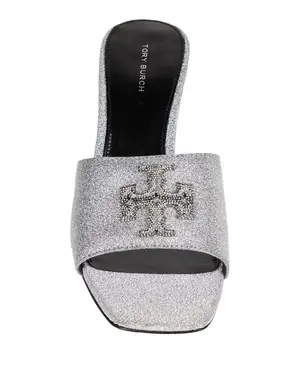 Tory Burch Sequin Embellished Stiletto Heel Slide Sandals