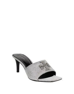Tory Burch Sequin Embellished Stiletto Heel Slide Sandals