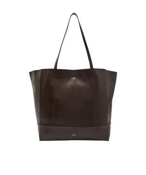 TOTEME Roam Leather Tote - Black