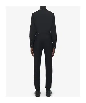 Alexander McQueen Pleated-front Wool Trousers