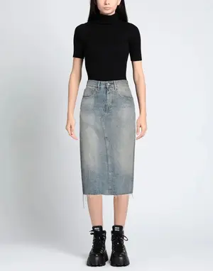 MAISON MARGIELA Medium Blue Denim Skirt