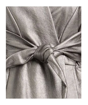 Rick Owens Metallic Luster Sleeveless Leather Vest