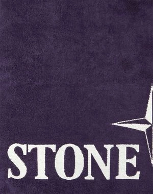 Stone Island Logo Embroidered Towel