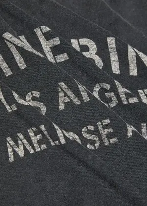 ANINE BING Front Back Logo Printed Cotton T-shirt