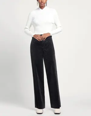 Tory Burch Loose Corduroy Wide-leg Trousers - Black