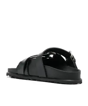 MARINE SERRE Buckle Flat Sandals