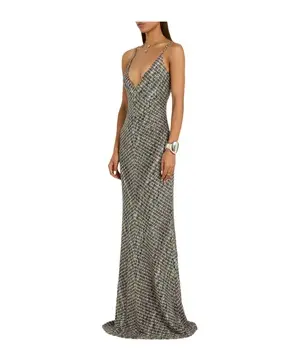 Missoni Sequin-embellished Metallic-knit Gown
